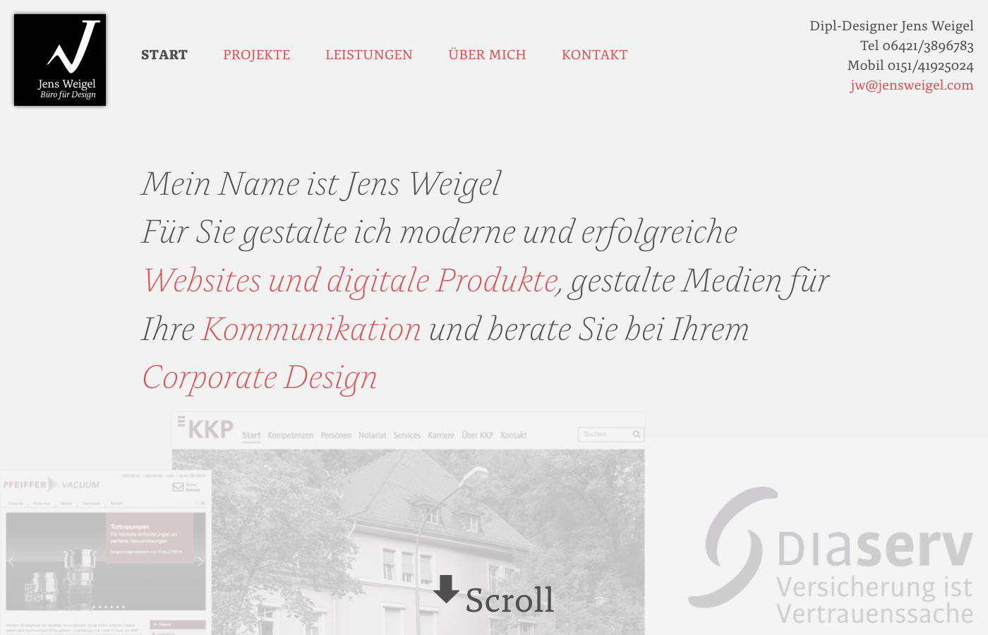 Konzeption und Design für ihre Website - Starten Sie Ihre Homepage - Jens Weigel - Jens Weigel ...